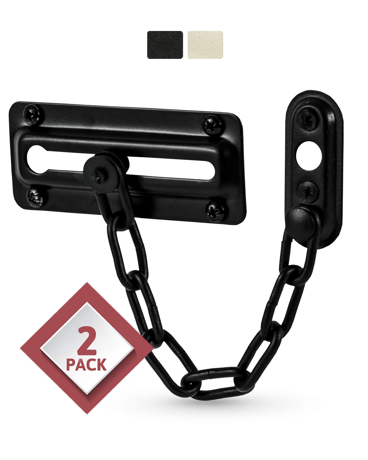 Jack N'Drill 2 Pack Door Chain Lock, 100% Child Proof Safety Chain Door ...
