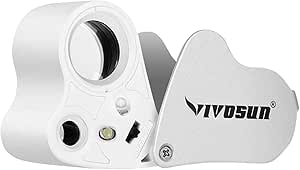 Amazon.com: VIVOSUN 30X 60X Illuminated Jewelers Loupe Foldable ...