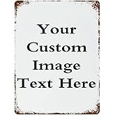 Amazon.com: Custom Metal Signs Vintage,Personalized Retro Tin Signs ...