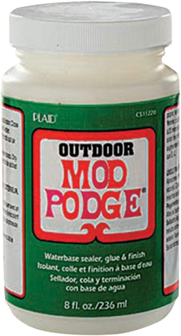 Mod Podge Waterbase Sealer Glue And Finish For Outdoor 8 Ounce Mod Podge Waterbase Sealer Glue And Finish For Outdoor 8 Ounce