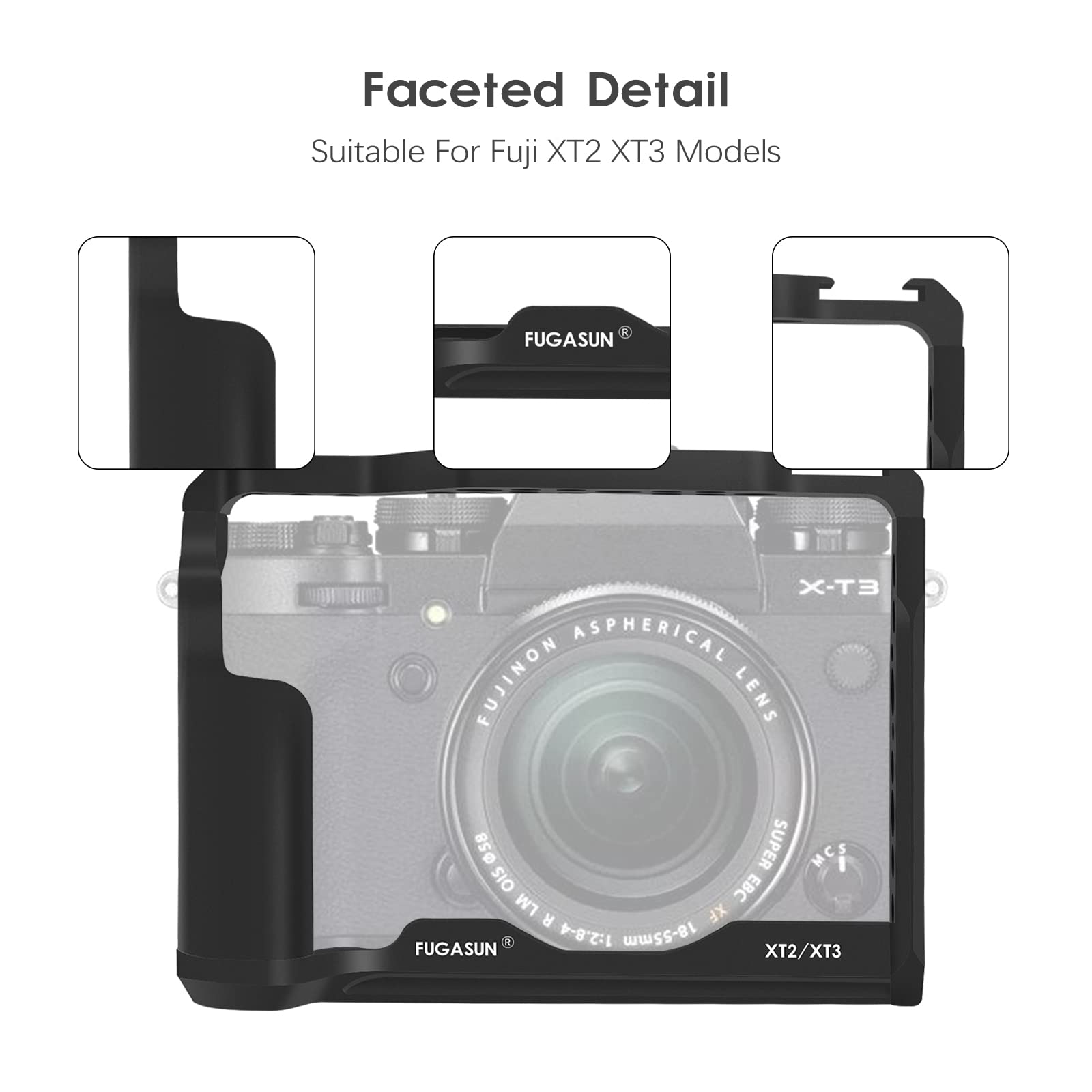 Mua XT2 Camera Cage XT3 Camera Cage, Premium Closed Security XT2 XT3 Camera Cage for Fuji X-T2 X ...