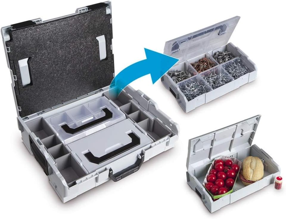 Bosch Sortimo L Boxx Mini | 6 Set in Red Transparent | Storage Screws ...