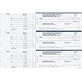 Amazon.com : Manual Checks for Business with Stub, 3 to a Page - Blue ...