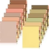 Amazon.com : Honoson 12 Sets 12 Tab Binder Dividers for 3 Ring Binders ...