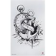 Amazon.com: Tattoodrucker 2 x Tatuaje de ancla XL - Brújula, reloj ...