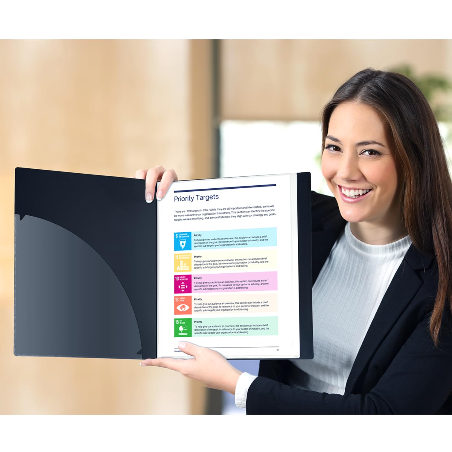 Mua Dunwell Presentation Binder 12-Pocket, Displays 24 Pages, 8.5x11 ...