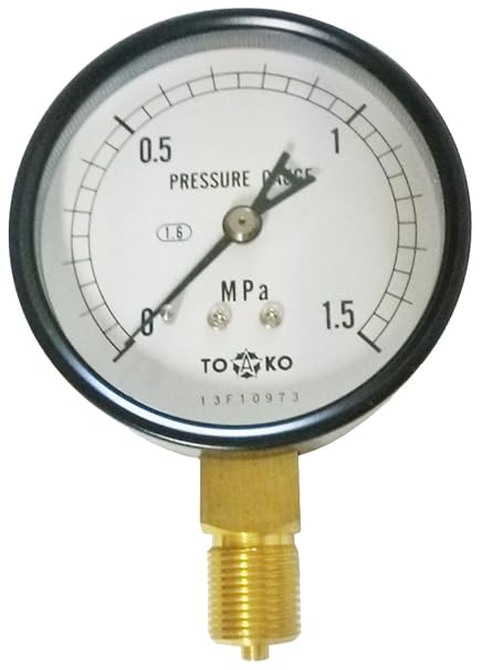 Amazon | TOKO 圧力計 径75 1.5MPa AE-ATG3/875×1.5MPa | ゲージ・コンパス | 産業・研究開発用品 通販