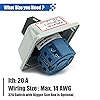 KEYMOO 20A Rotary Changeover Switch with Exterior Box,3 Position 2 ...