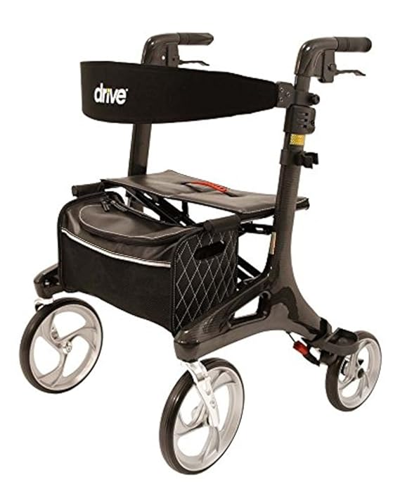 Drive Medical Nitro Wheeled Walker Carbon Medium: Amazon.co.uk: Health ...
