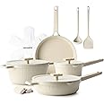 Amazon.com: SENSARTE Ceramic Cookware Set, Pro Series Pots and Pans Set Nonstick, Non-toxic ...