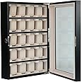 Amazon.com: TimelyBuys 20 Piece Black Ebony Wood Watch Display Wall ...