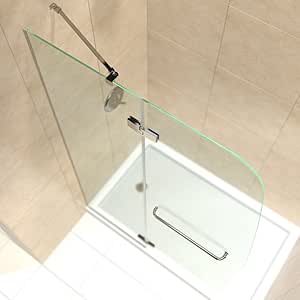 Aqua Ultra Hinged Shower Door and SlimLine Shower Base Trim Finish ...