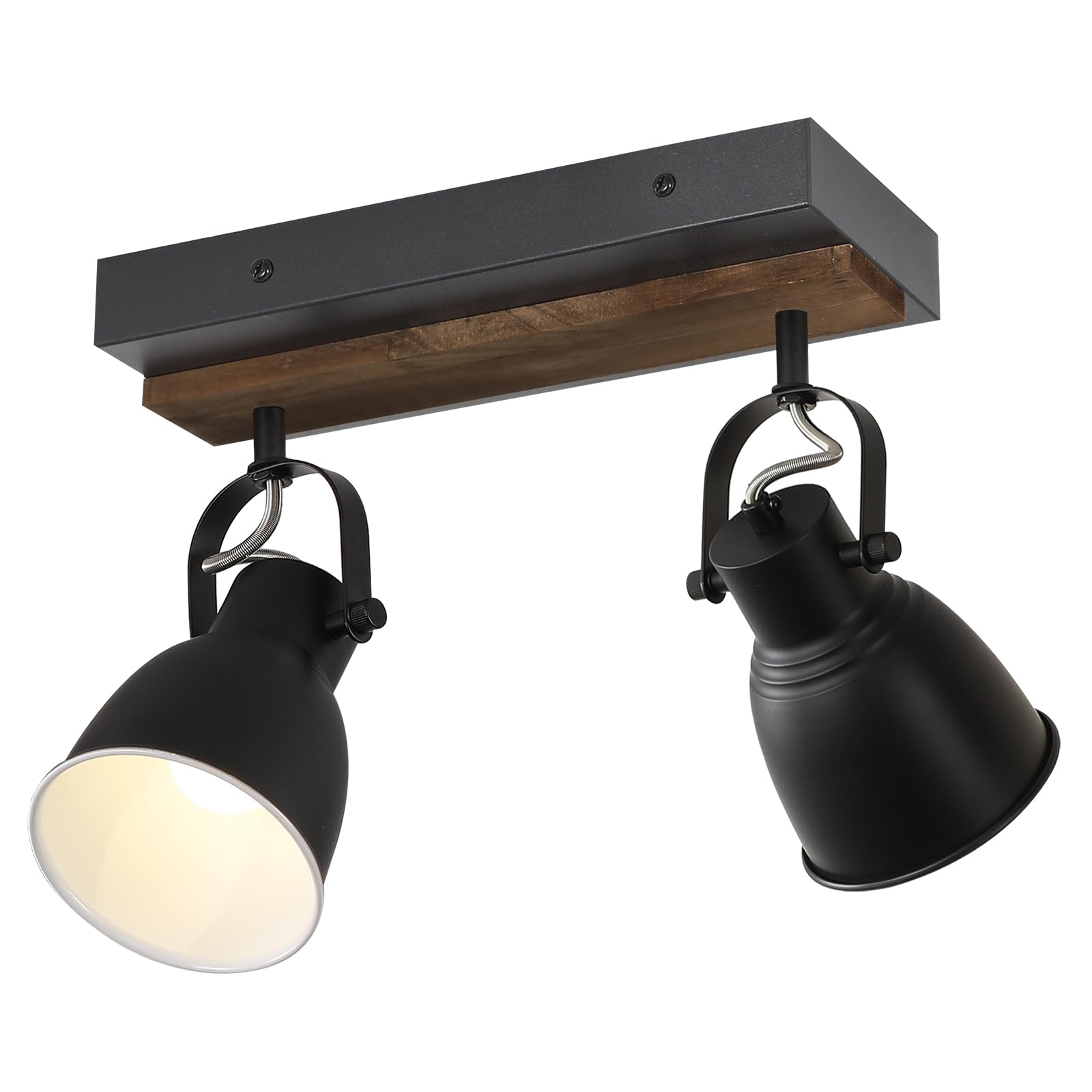 KEESFU Lighting Farmhouse Track Lighting Wall Mount, 2 Light Track ...