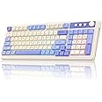 Amazon.com: AULA 99 Key Keyboard, Tri-Mode Bluetooth/2.4GHz/USB-C Cute Creamy Gaming Keyboard ...