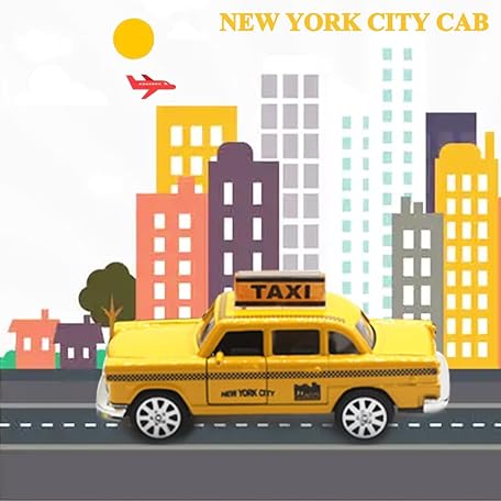 Mua OTONOPI New York City Taxi Cab Toy Taxi Car Toy for Kids Yellow Cab ...