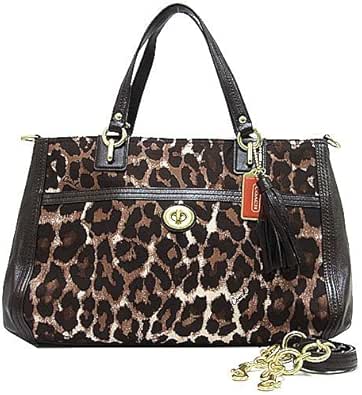 Coach 24894 Park Ocelot Print Carryall - Mahogany Multicolor: Handbags ...