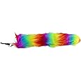 Amazon.com: Clip-On Rainbow Fur Tail for Costumes : Clothing, Shoes ...