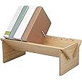 Amazon.com: Vercraft Bamboo Wooden Desktop Bookshelf Tabletop Tilted ...