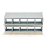 Brower 2-Tier 10-Hole Galvanized Steel Chicken Nesting Box, 50 to 60 ...