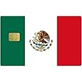 Amazon.com: Mexican Flag Pattern Credit Card Stickers Skin No Bubble ...