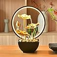 Amazon.com: TiCin USB Powered Tabletop Fountain with Natural Rocks and ...