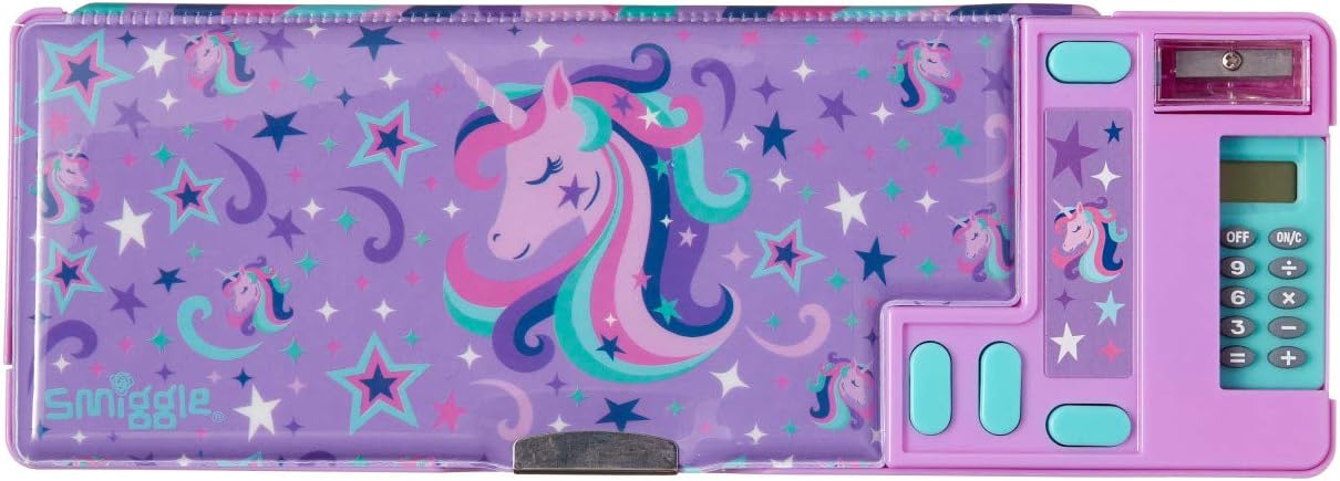 Smiggle Fave Pop Out Pencil Case for Girls & Boys with Calculator ...