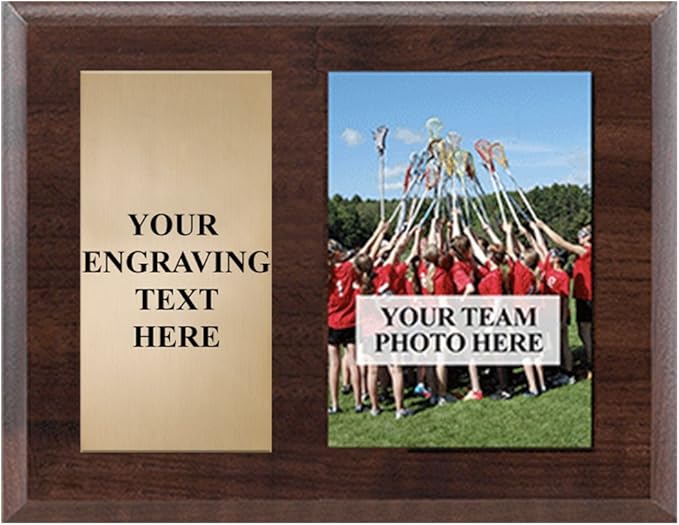 Amazon.com: Horizontal Team Photo Gift - 7 x 9 Wood Team Plaque Awards ...