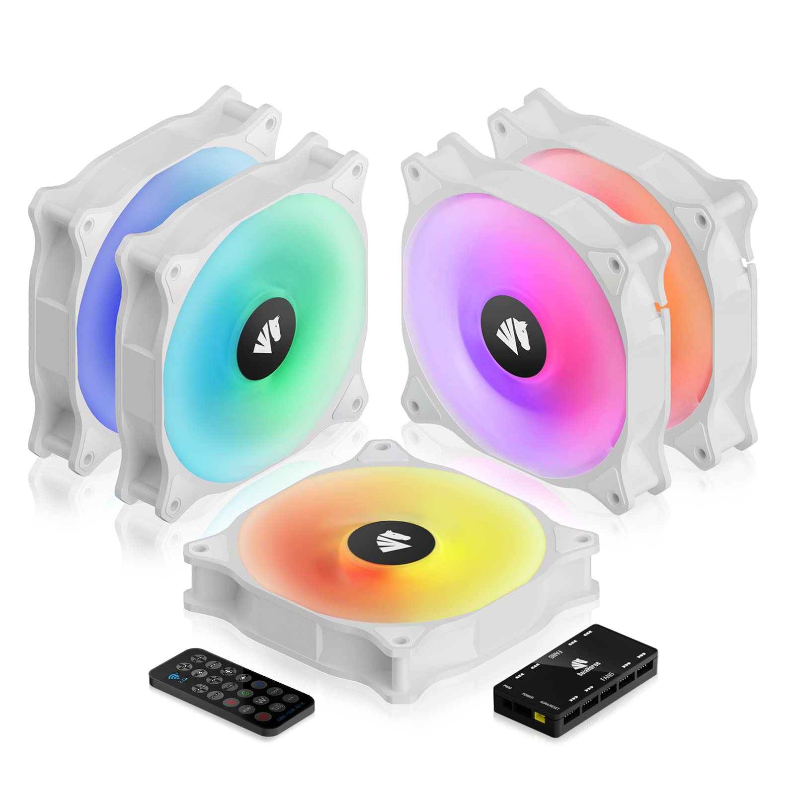Mua WD-001 Series 120mm Case Fan with Controller, White 5V ARGB ...