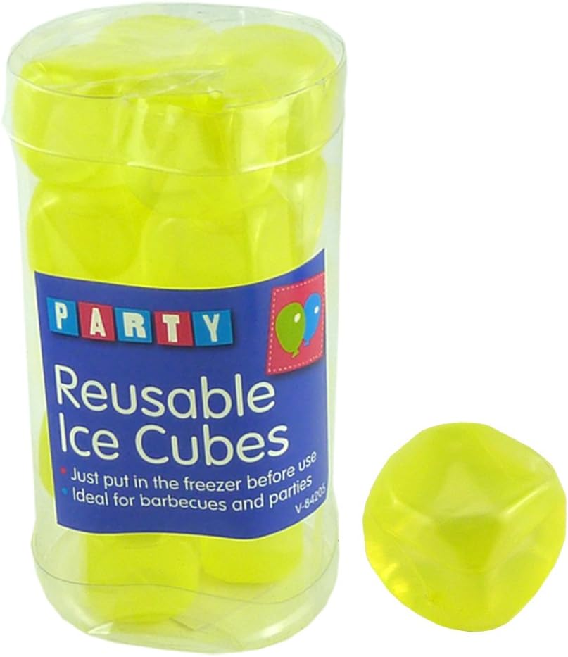 NEW PACK OF 20 REUSABLE ICE CUBES - FUNCKY ICE CUBE BLOCKS - DOESNT ...