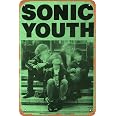 Amazon.com: Sonic Youth Poster Rock Band Metal Sign Vintage Tin Sign ...
