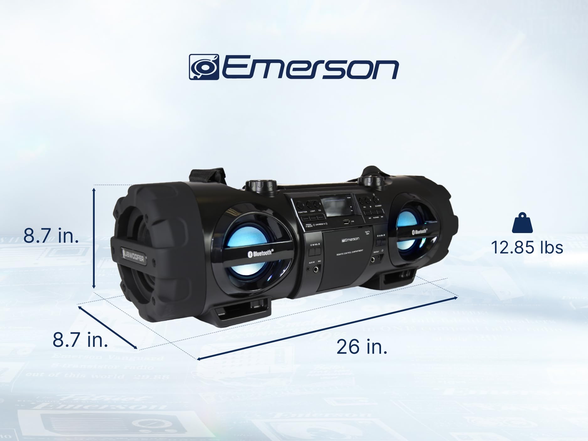 Mua Emerson EPB-3001 Portable Bluetooth CD Player Boombox Stereo System ...