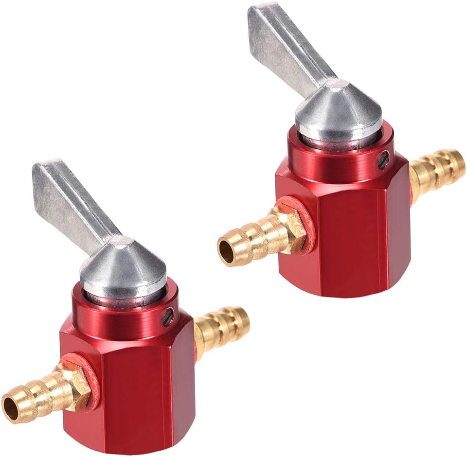 Amazon.com: uxcell 1/4 Inch CNC Gas Inline Petrol On-Off Fuel Tap ...