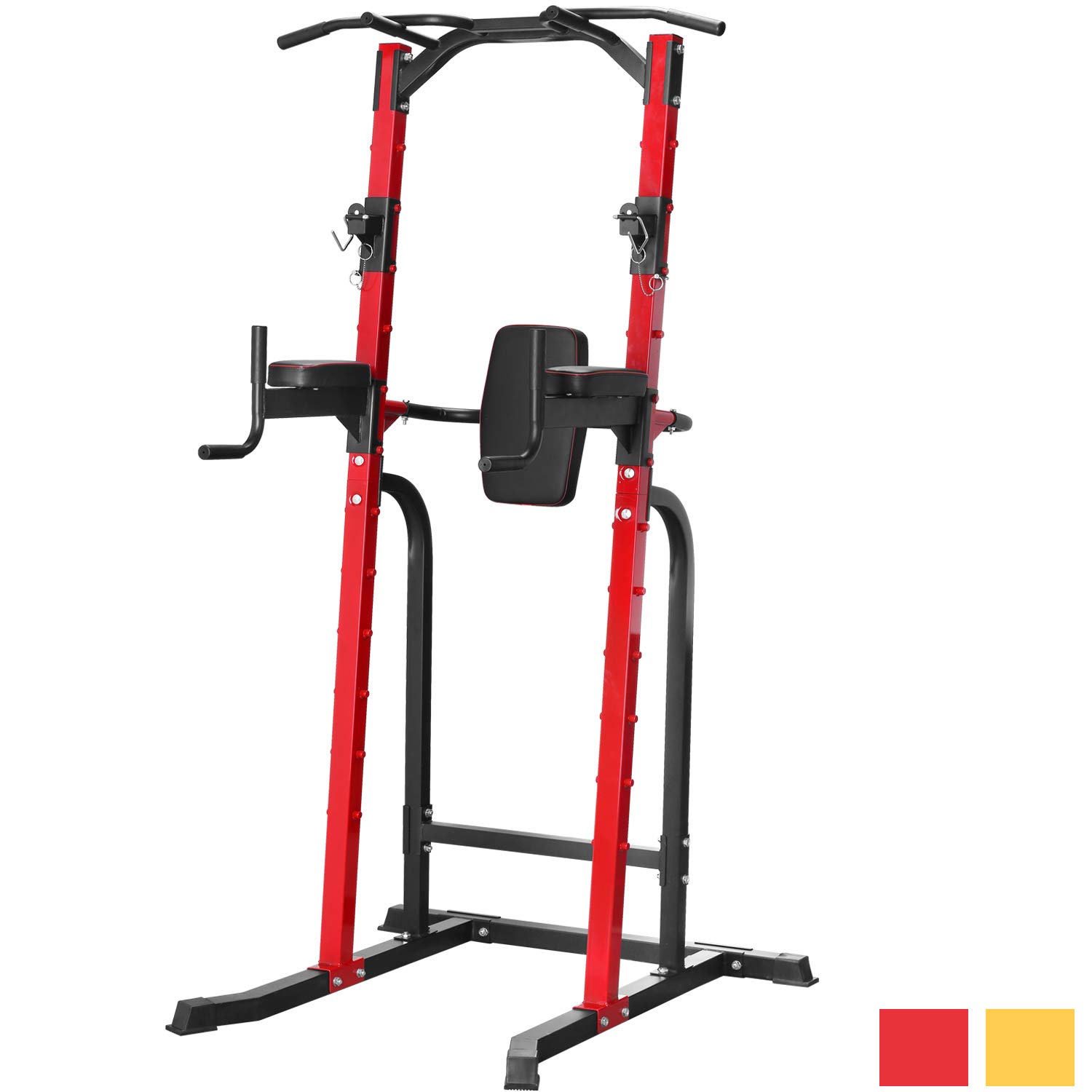 Buy HI-MAT Heavy Duty Power Tower Pull Up, Power Rack Squat Stand, Dip ...