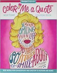 Color Me a Quote Coloring Book: Nour Tohme: 9781497202030: Amazon.com ...