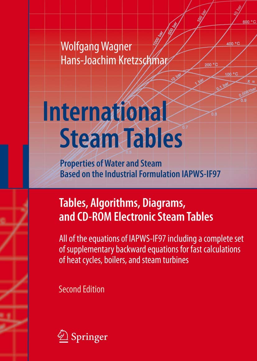 Mua International Steam Tables - Properties of Water and Steam based on ...