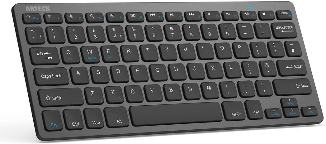 Arteck Ultra-Slim Bluetooth Keyboard Compatible with: Amazon.co.uk ...