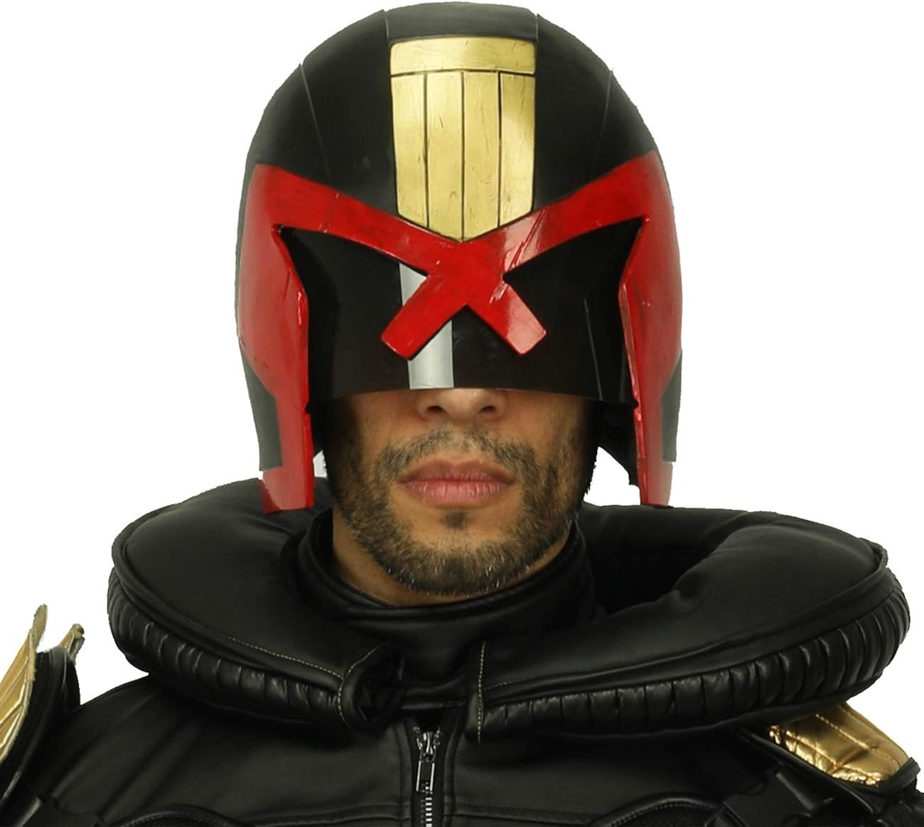 Xcoser Judge Dredd Helmet Mask Costume Props Accessories for Halloween ...