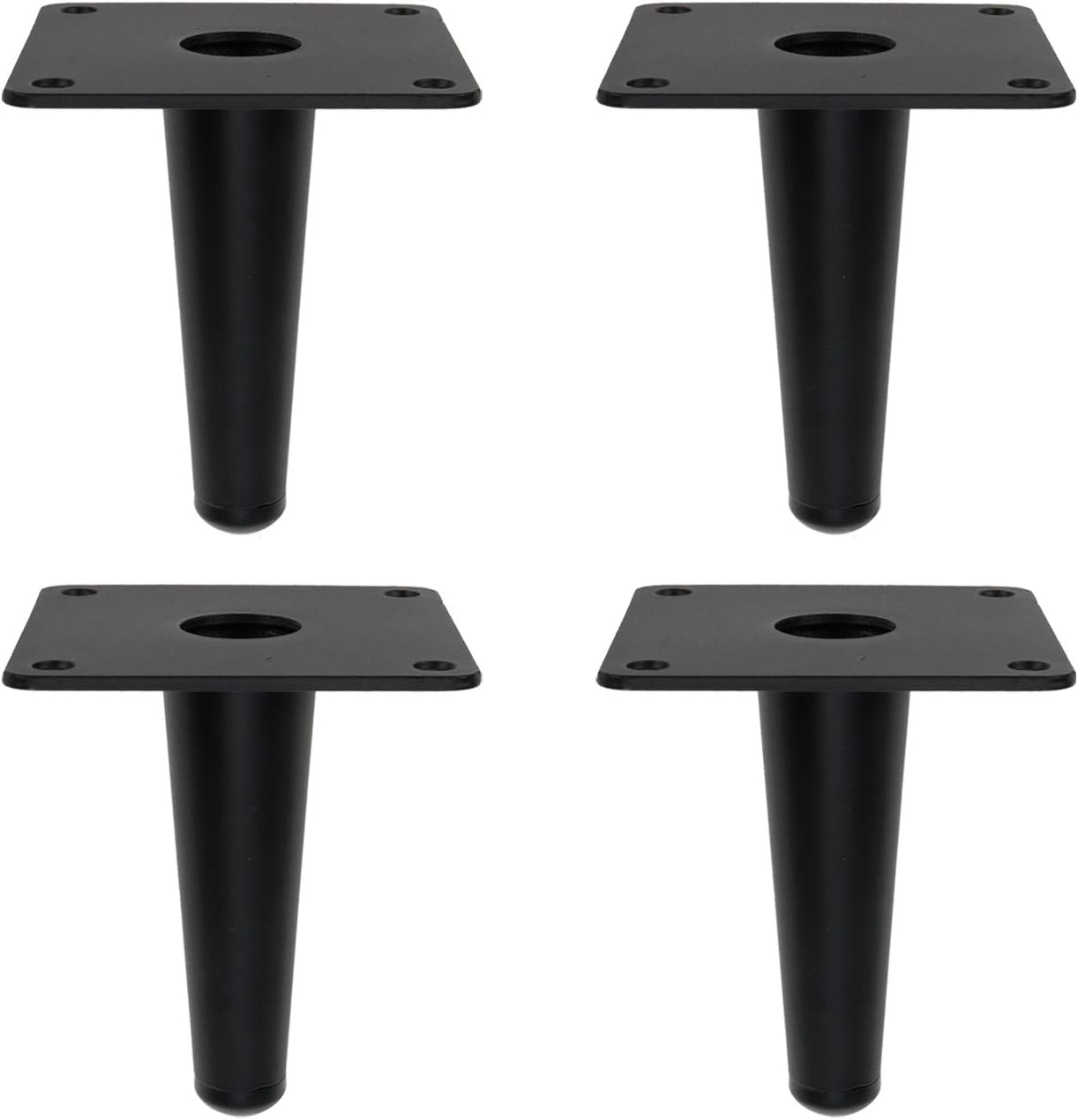 Geesatis 4 Inch Table Sofa Legs Furniture Tall Sleek Tapered Leg Matte ...