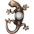 Waterwood Gecko Bronze Doorbell - Wired & Illuminated Push Button Cast ...
