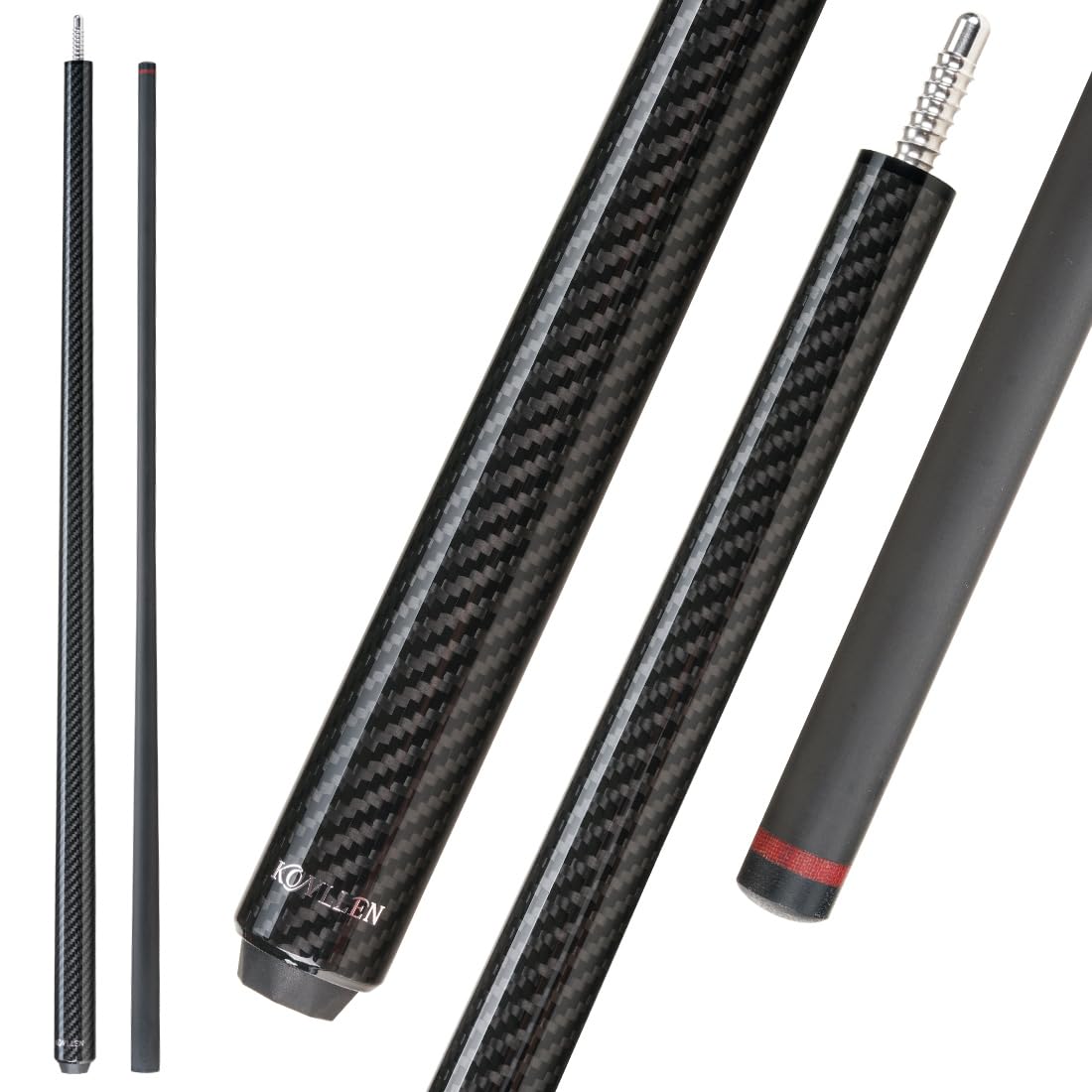KONLLEN Carbon Fiber Break Cue Pool Stick 147cm Powerful and Precise ...