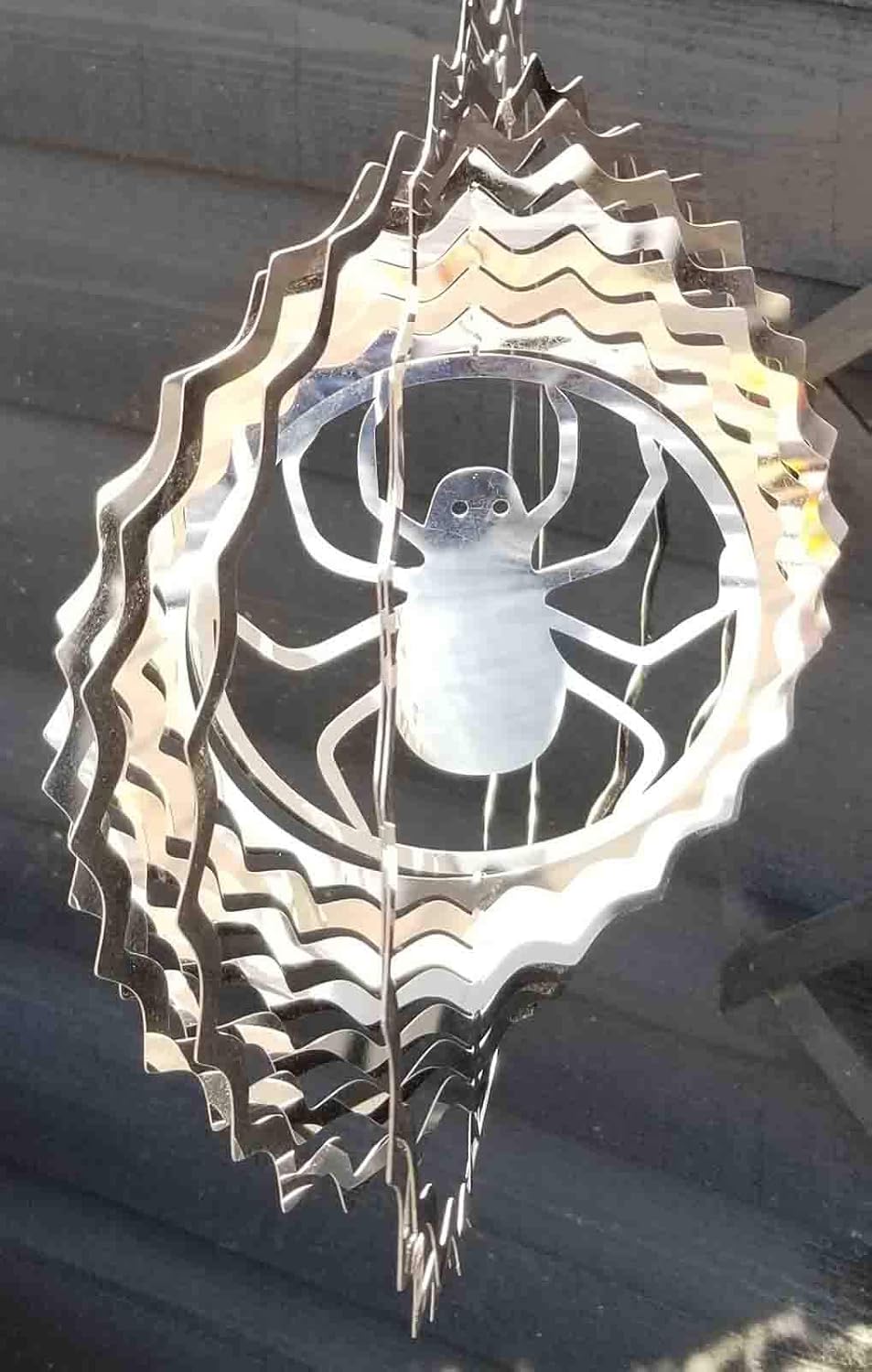 SK Stainless Steel Wind Spinner – 3D Mobile – Spider Web Spinner – BigaMart