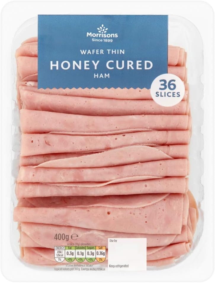 Morrisons Wafer Thin Honey Roast Ham Slices, 400g: Amazon.co.uk: Grocery