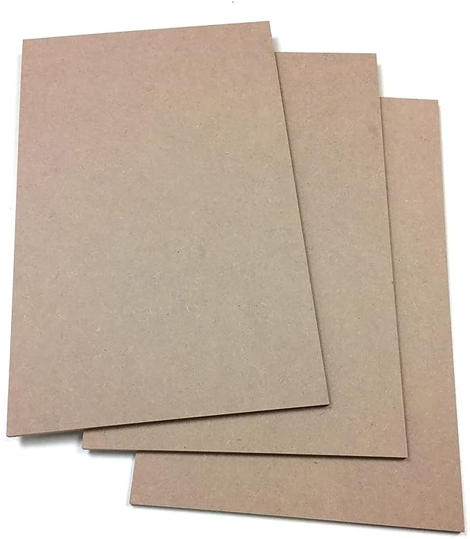 Whittlewud Pack of 3 Blank MDF Board Sheets for Art and Craft, 5.5mm ...