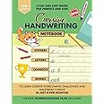 Amazon.com: Cursive Handwriting Notebook: A Fun and Easy Guide for ...