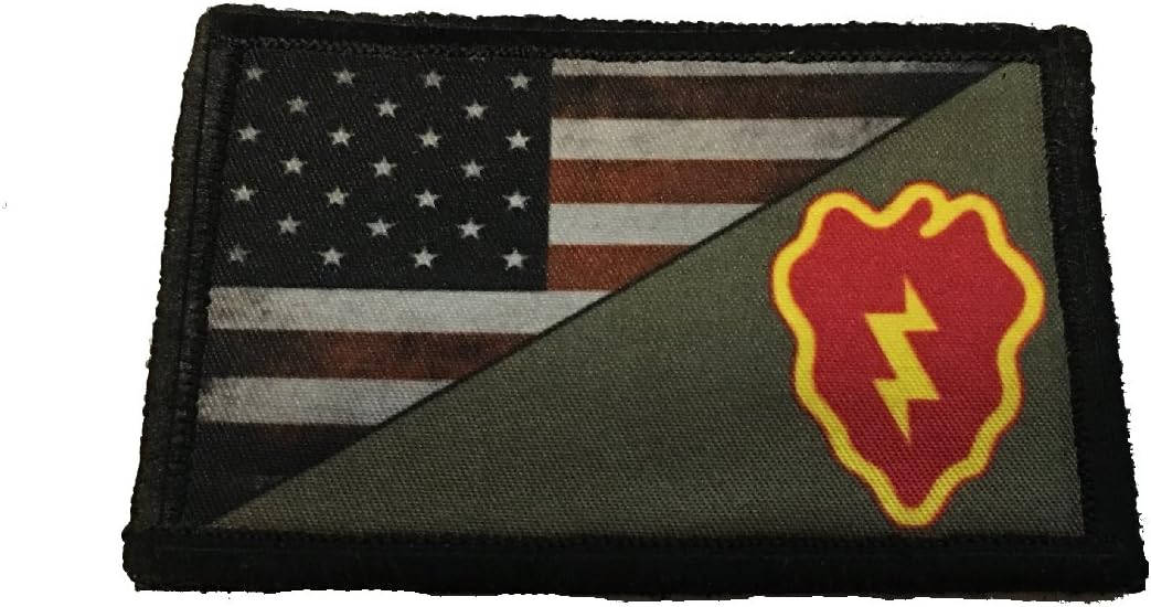 Amazon.com: Full Color 25th Infantry Division USA Flag Morale Patch ...