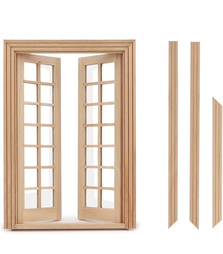 Printable Dollhouse Window Frames Outlines | Printable Dollhouse Furniture