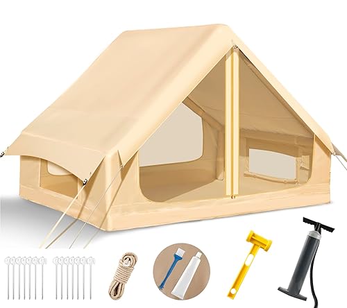 Inflatable Tents for Camping, Blow Up Tent with Hand Pump, 66 Square ...