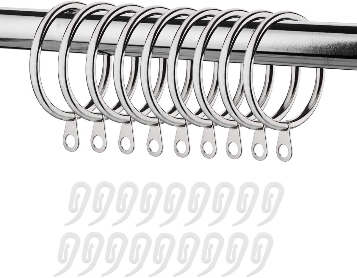 20 Pezzi Anelli per Tenda con 36 Ganci per Tende,Ideale per Tende da ...