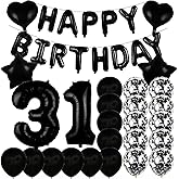 Amazon.com: SHUNTAI 31st Birthday Decorations for Men Women 31 Balloons ...