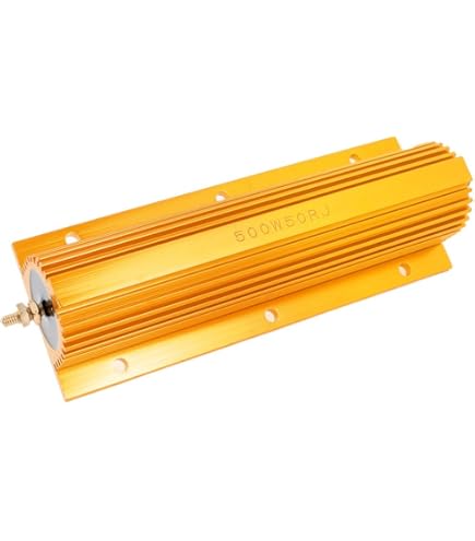 Gold Tone Resistor Uxcell 200W 4 Ohm Aluminum Housed Resistor - 5% ...